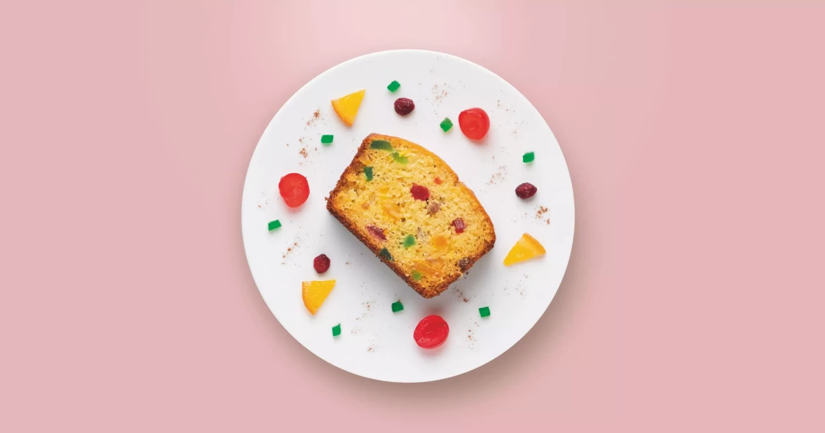 Plumcake de frutas escarchadas