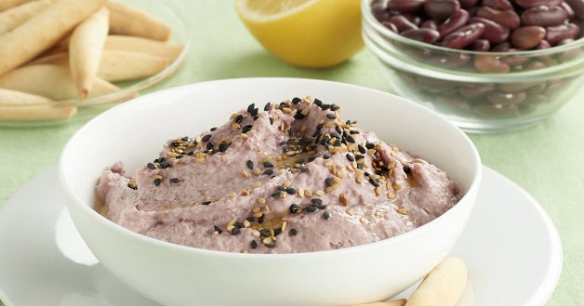 Humus de alubias pintas con sésamo