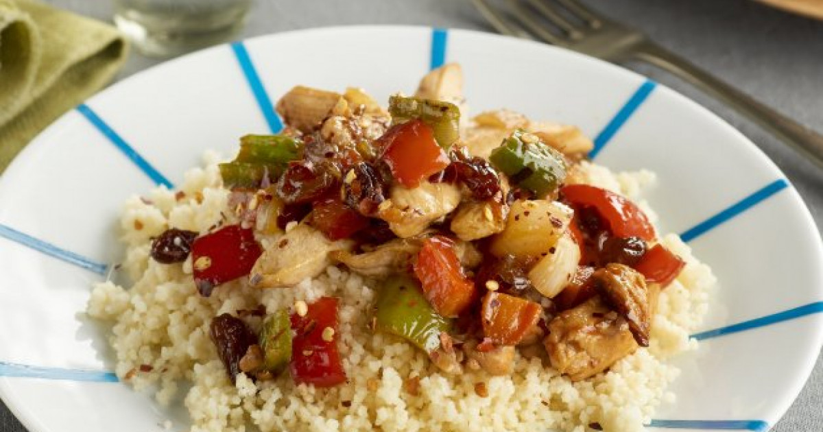 Cuscús con pollo y verduras