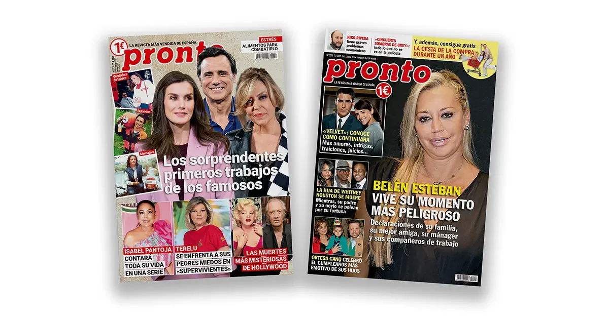 Portadas de las revistas del corazón hoy y de hace 10 años