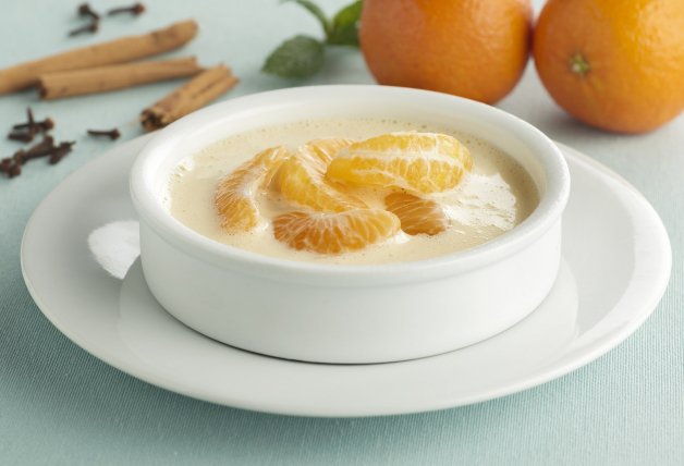 Mandarinas con sabayón