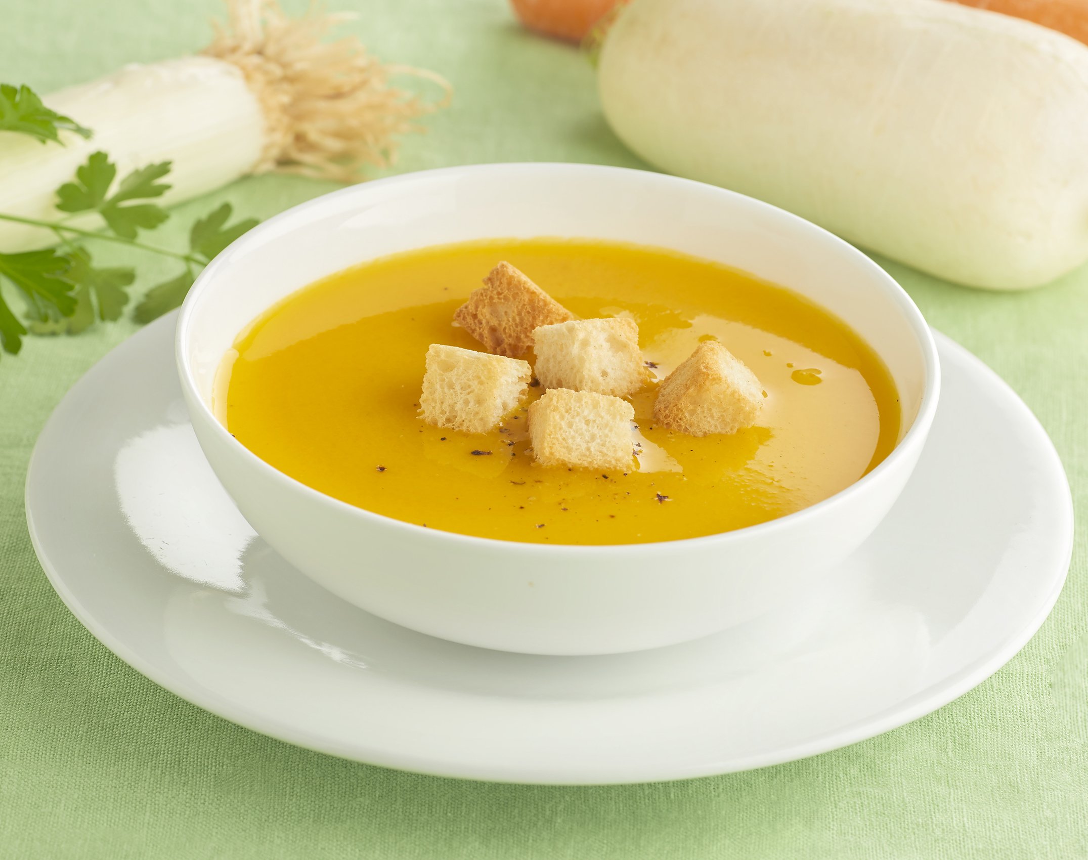 Sopa de nabos y zanahoria