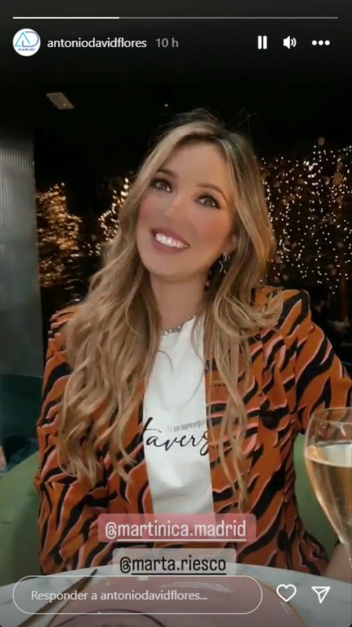 Antonio David, bonito mensaje a Marta Riesco por su nuevo logro profesional