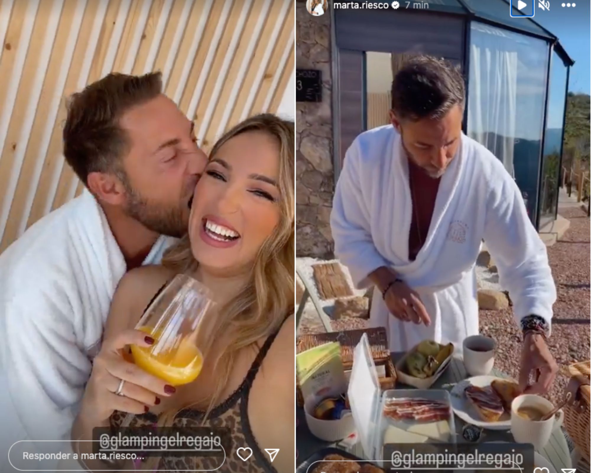 Marta Riesco y Antonio David: su escapada más romántica a un cámping