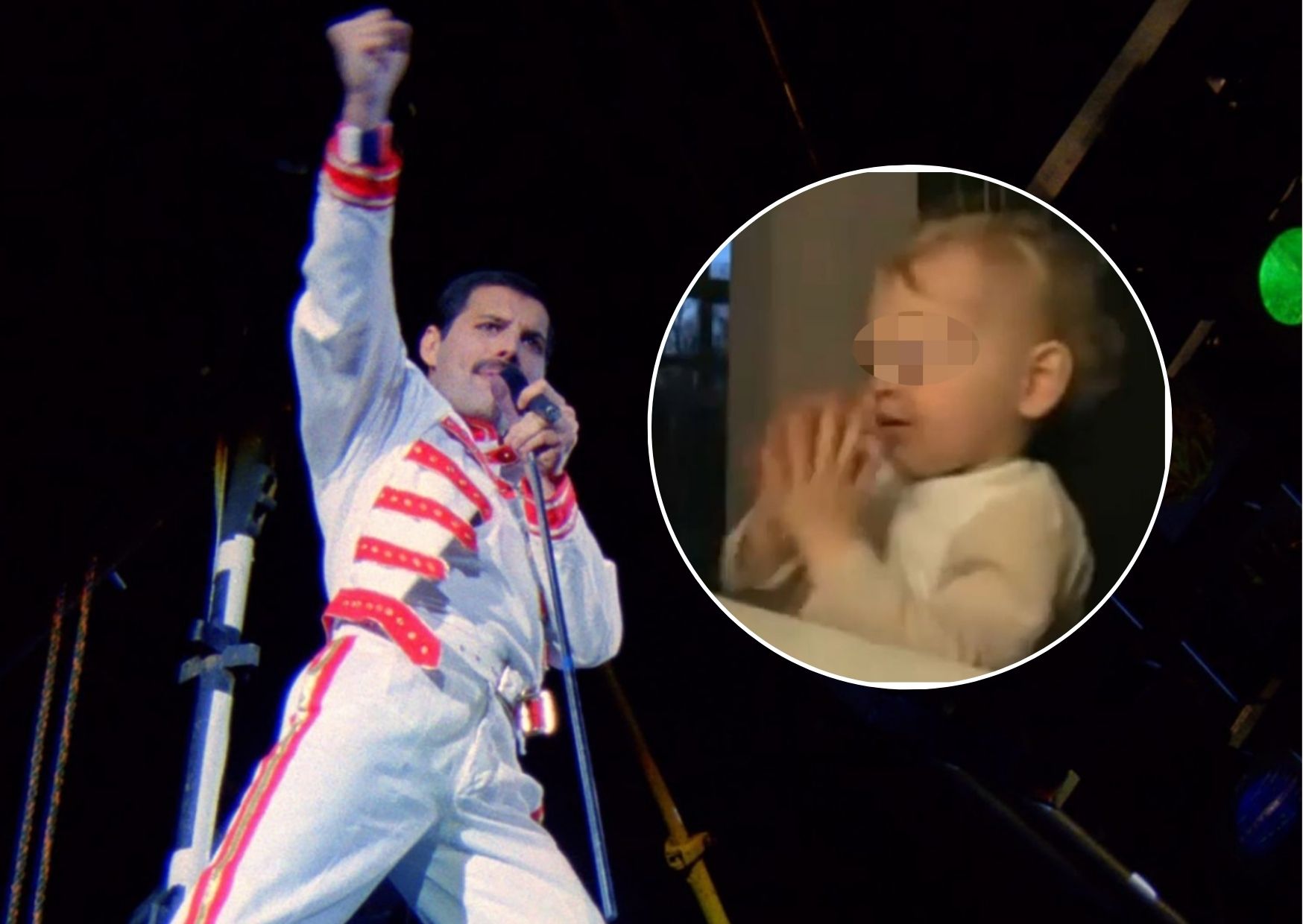 La divertida reacción de un bebé cantando el tema más famoso de Queen